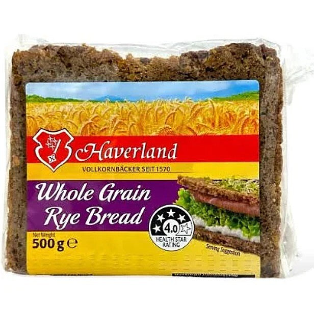 Haverland Whole Grain Rye Bread 500g – The Dutch Shop