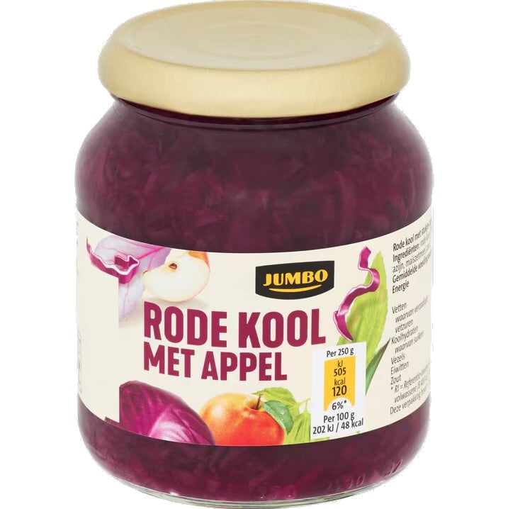 Jumbo Red Cabbage with Apple 340g – The Dutch Shop