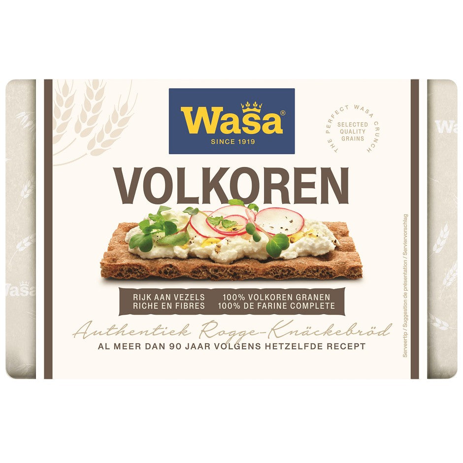 Wasa Crispbread Wholemeal 260g – The Dutch Shop