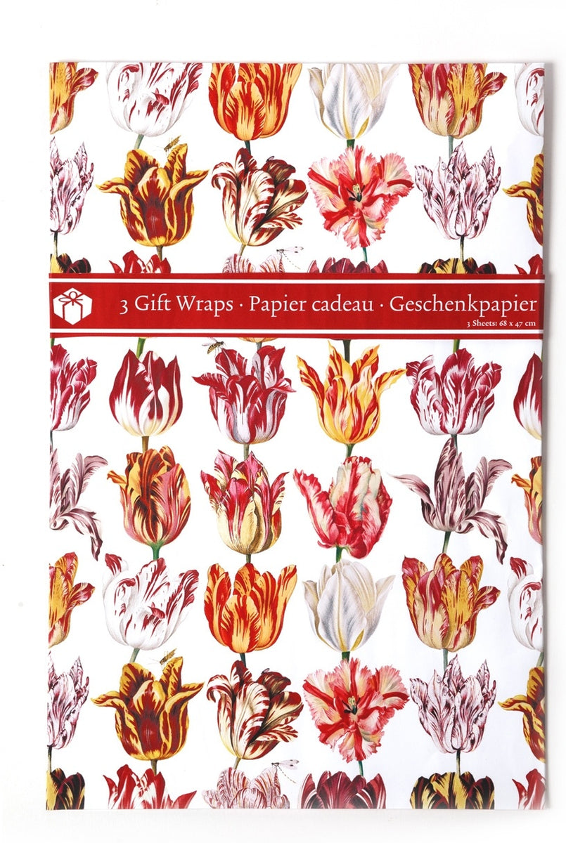 Wrapping Paper Tulips (3 sheets) – The Dutch Shop