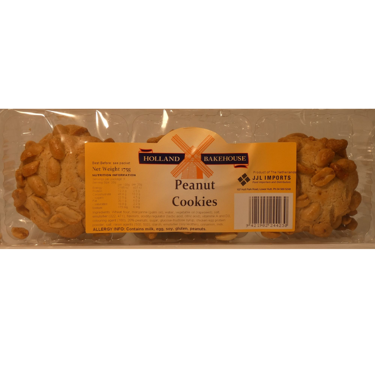 Holland Bakehouse Peanut Cookies 175gr – The Dutch Shop
